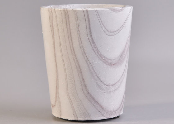 White Concrete Cement Stone Candle Holders Home Decor Marble Effect