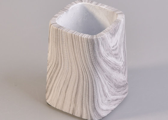 Cement Homeware Concrete Storage Jar , table square candle holders