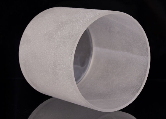 Round Cylinder Frosted Glass Candle Holders Decoration Wholesale
