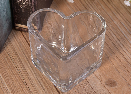 Wholesale bulk heart glass candle making tealight holders for wedding