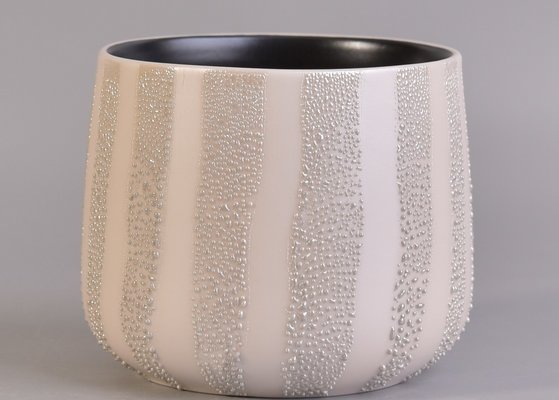 Black Inside Deep Process Ceramic Candle Holder Ceramic Soy Candle Jars