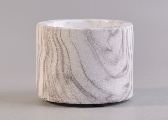 Hand Made 100ml Straight Side Decorative Concrete Candle Holders for Home