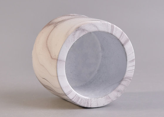 Hand Made 100ml Straight Side Decorative Concrete Candle Holders for Home