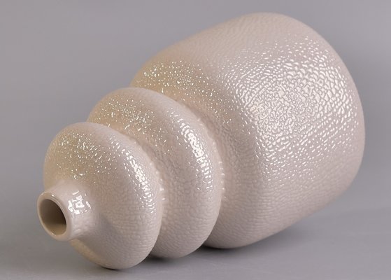 239ml White Pearl Dots Glazed Calabash Shaped Fragrance Oil Ceramic Bottles