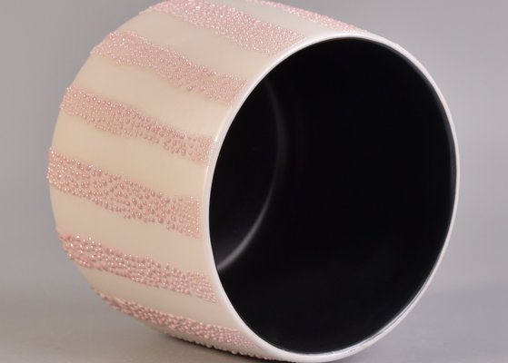 Matte Glazed Ceramic Candle Holder Black Candle Making Holders For Decoration