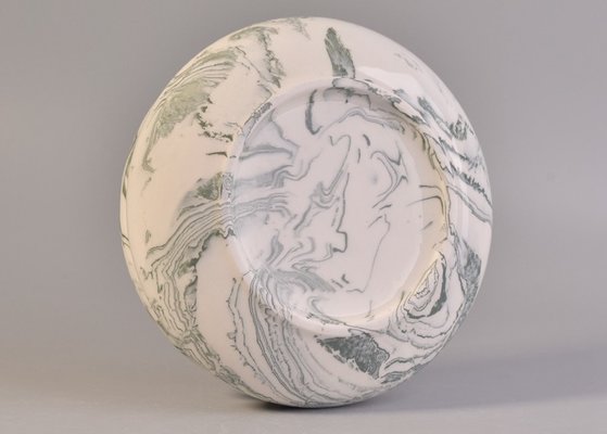 810Ml Marble Finish Ceramic Candle Vessel Home Decoration Calabash Design