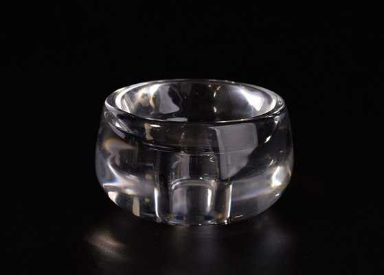Round Glass Tealight Candle Holders , Clear Glass Candle Jars