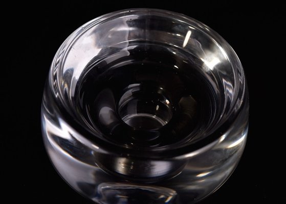 Round Glass Tealight Candle Holders , Clear Glass Candle Jars