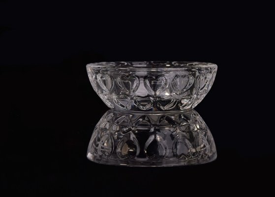 Heart Debossed Glass Tea Light Holders / Glass Candle Jars For Wedding Party