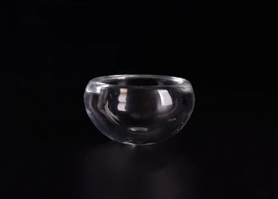 Crystal Clear Tumbler Mini Glass Candle Holders For Tea Lights , Bowl Shape