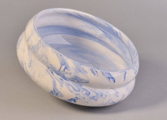 Calabash shape ceramic unique candle making jars Light bluish color mixed