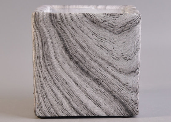 Craft Water Transfer Marble Square Concrete Candle Jars Planting Containers