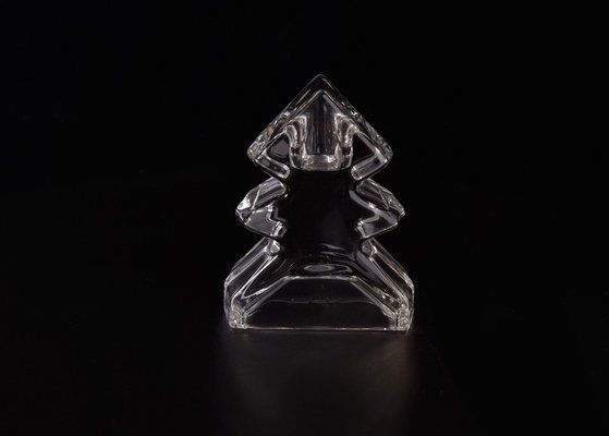 Decoration Glass Tea Light Holders For Festival , Christmas Tree Shape