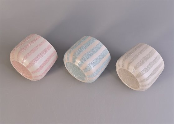 Interior Ceramic Candle Holders 439Ml Pearl Glazed External Black Glazed