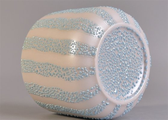 Interior Ceramic Candle Holders 439Ml Pearl Glazed External Black Glazed