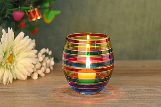 Home Wedding Decorative Glass Candle Holder Popular Christmas Gift