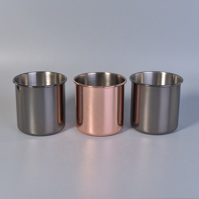 Popular Luxury Stainless Steel Metal Black Candle Holder for Decorative