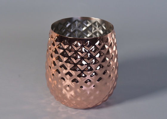 Machine Made Luxury Pineapple Metal Candles Holders Home Decorative