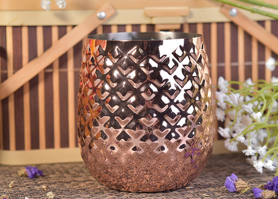 Machine Made Luxury Pineapple Metal Candles Holders Home Decorative