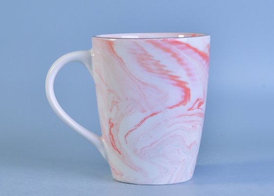 Marble patterned ceramic candle holders ceramic mug sets for coffee or tea drinking