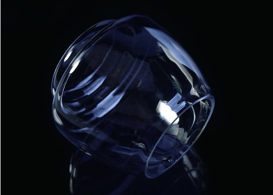 Round Ball Shape Crystal Transparent Glass Cup Moth Blown For Candle Making