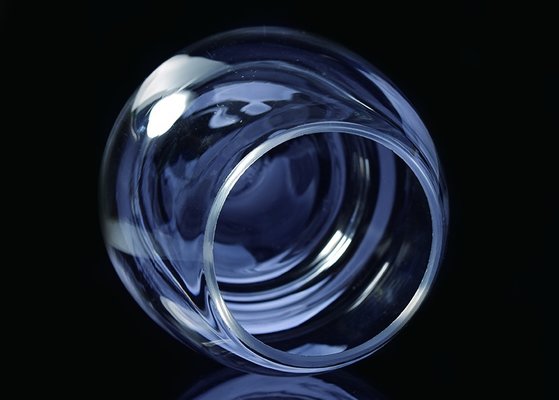 Round Ball Shape Crystal Transparent Glass Cup Moth Blown For Candle Making