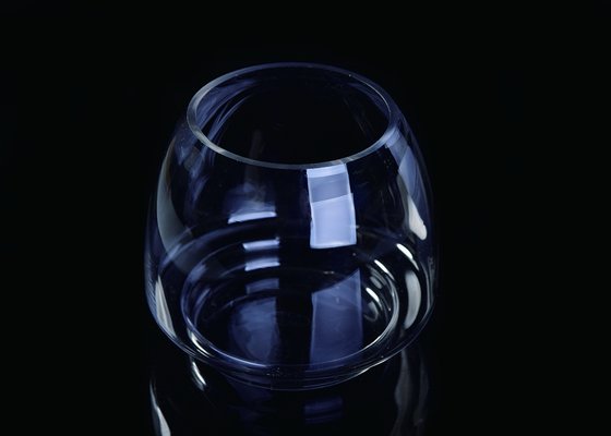 Round Ball Shape Crystal Transparent Glass Cup Moth Blown For Candle Making