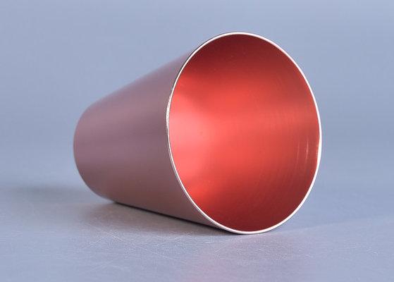 95ml Rose Gold Taper Cone Shaped Aluminium Candle Vessel Metal Jars For Candle Making