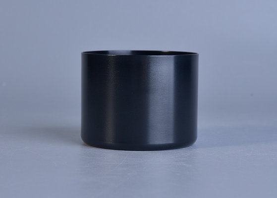 Home Decoration Custom Black Metal Aluminum Tealight Candle Holder Eco - Friendly