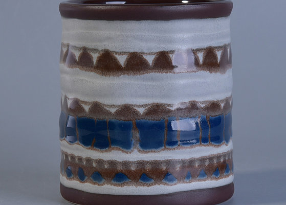 Professional Hand Drawing Candle Making Jars 424ml For Home / Store