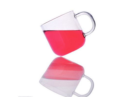 Eco Friendly Pyrex Single Wall Borosilicate Glass Drinking Mug For Coffee Tea