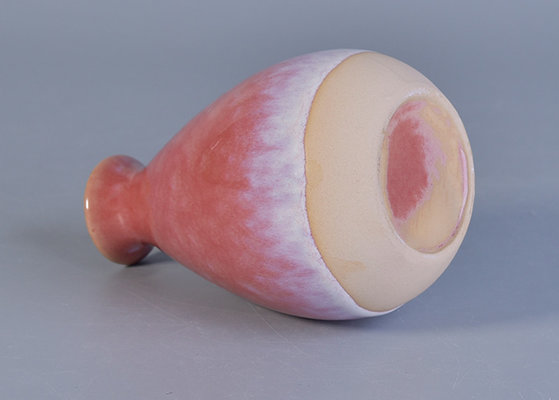 330ml Pink Glazing Ceramic Aromatherapy Oil Diffuser Bottle for Home Fragrance
