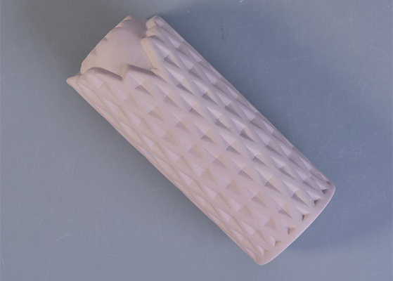 Matt Pink Woven Pattern Ceramic Aroma Diffuser Bottle for Home Fragrance