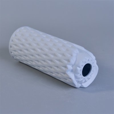Handmade 200ml Empty Diffuser Bottles Ceramic Aromatherapy Bottles , White