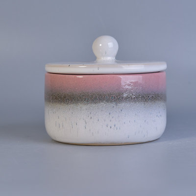 Beautiful home wedding decorative Ceramic Candle Jars with lids