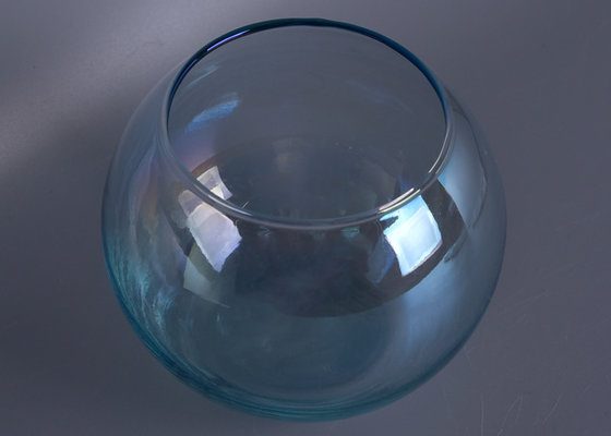 Mouth Blown Ball Liquid Luster Candlestick Holder Tea Light Holder OEM ODM