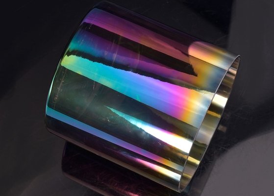 Glass Cylinder Candle Holders Wedding Decorative Rainbow Iridescent Glass Candle Jar