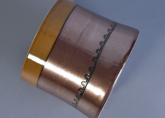 結婚の装飾のために陶磁器カスタマイズされた印刷物の金属の艶出しの蝋燭ホールダー