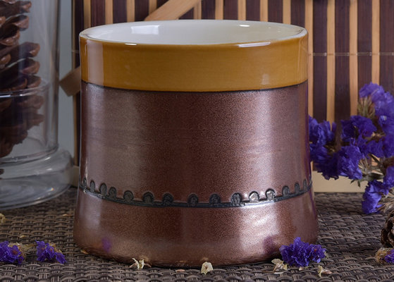 結婚の装飾のために陶磁器カスタマイズされた印刷物の金属の艶出しの蝋燭ホールダー
