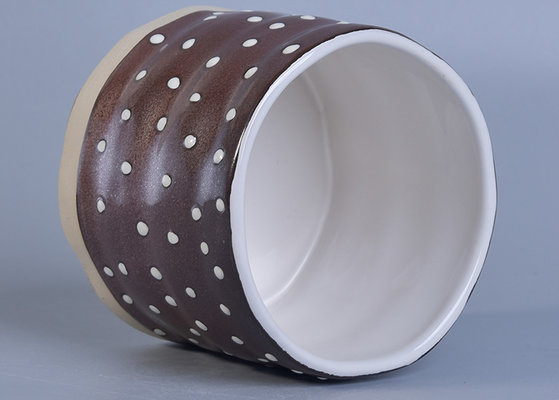 Handmade Decorative Spot Glazed Ceramic Candle Holder For Home Fragrance