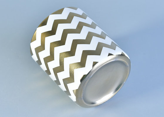 Thick wall round golden home interiors candle holders with Modern Design