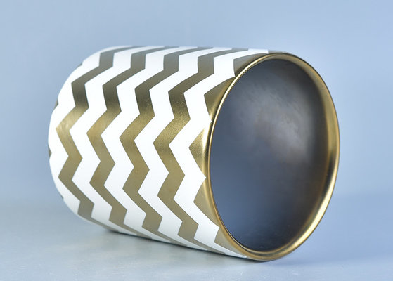 Thick wall round golden home interiors candle holders with Modern Design