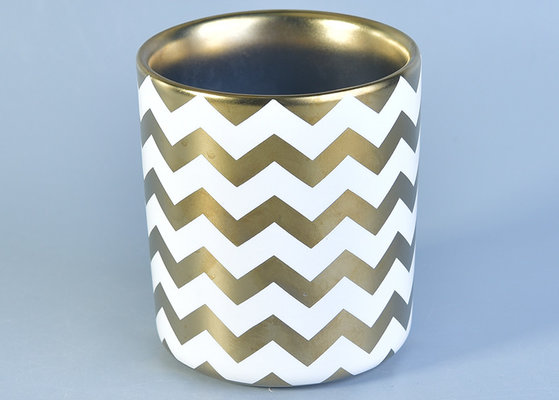 Thick wall round golden home interiors candle holders with Modern Design