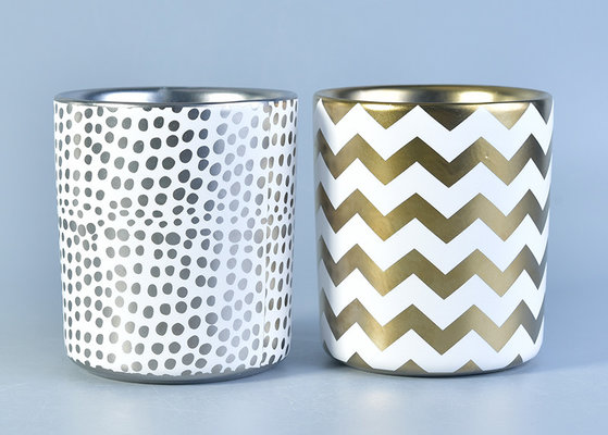 Thick wall round golden home interiors candle holders with Modern Design