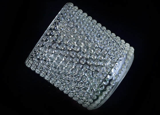 Home Deco Custom Nail Glass Candle Holder / Glass Cylinder Candle Holders