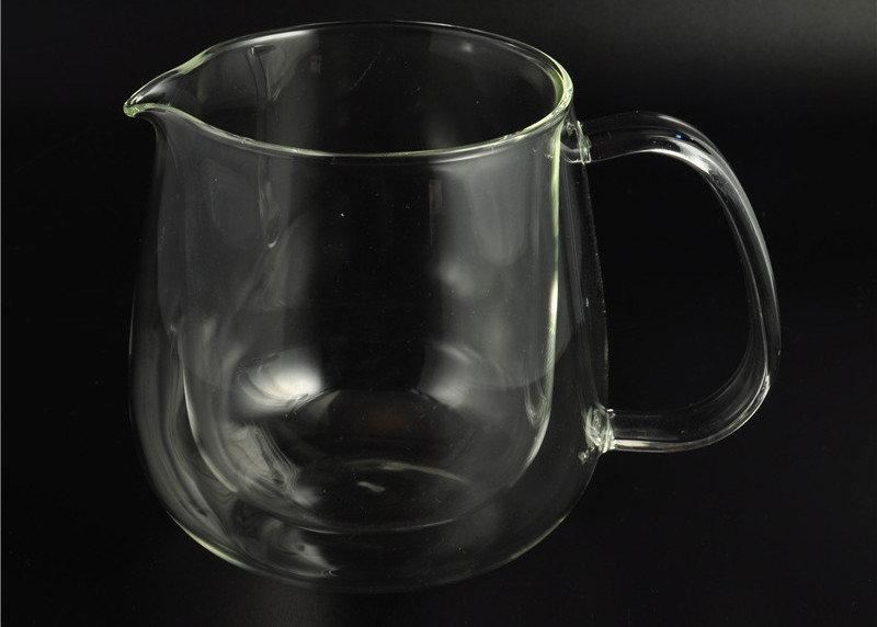 Heat Resistant Borosilicate Glass Coffee Mugs Double Wall Insulated