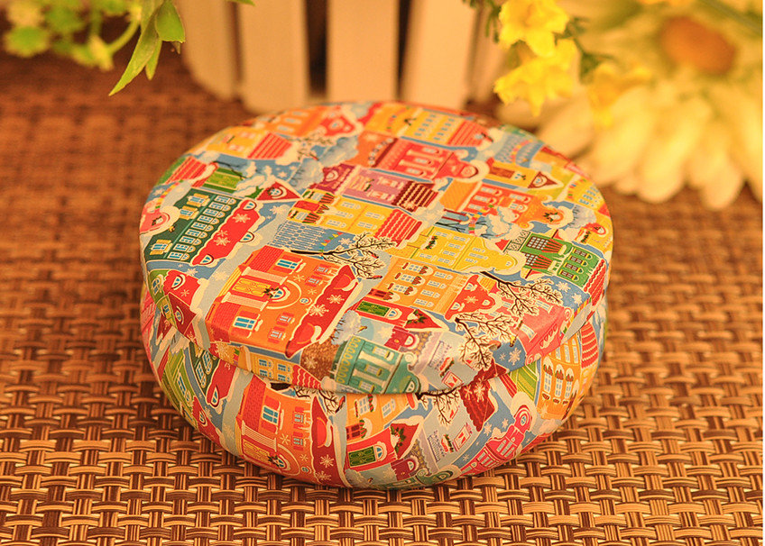Personalized Round Tin Candle Holders / Tin Candle Sconces With Lid