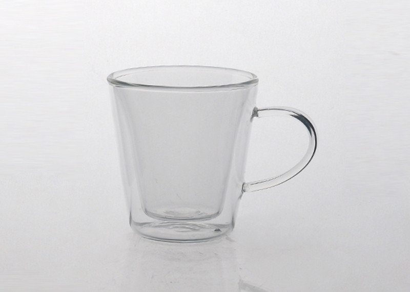Pyrex Double Wall Glass Coffee Mugs Borosilicate Drinking Glasses