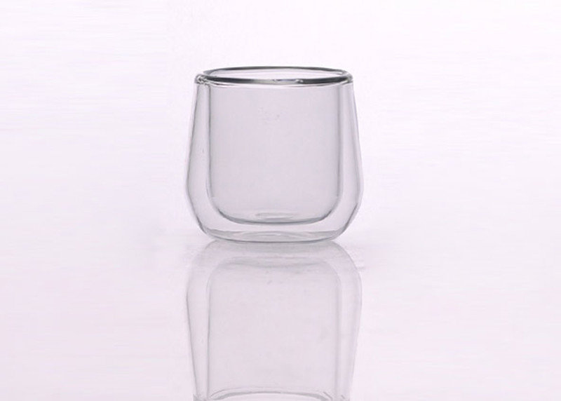 55ml Double Wall Borosilicate Glass Pyrex Glassware Heat Resisting