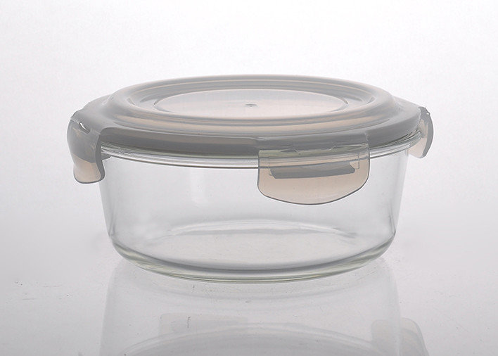Eco Friendly Home Party Large Glass Salad Bowl With Lid Chrome Free